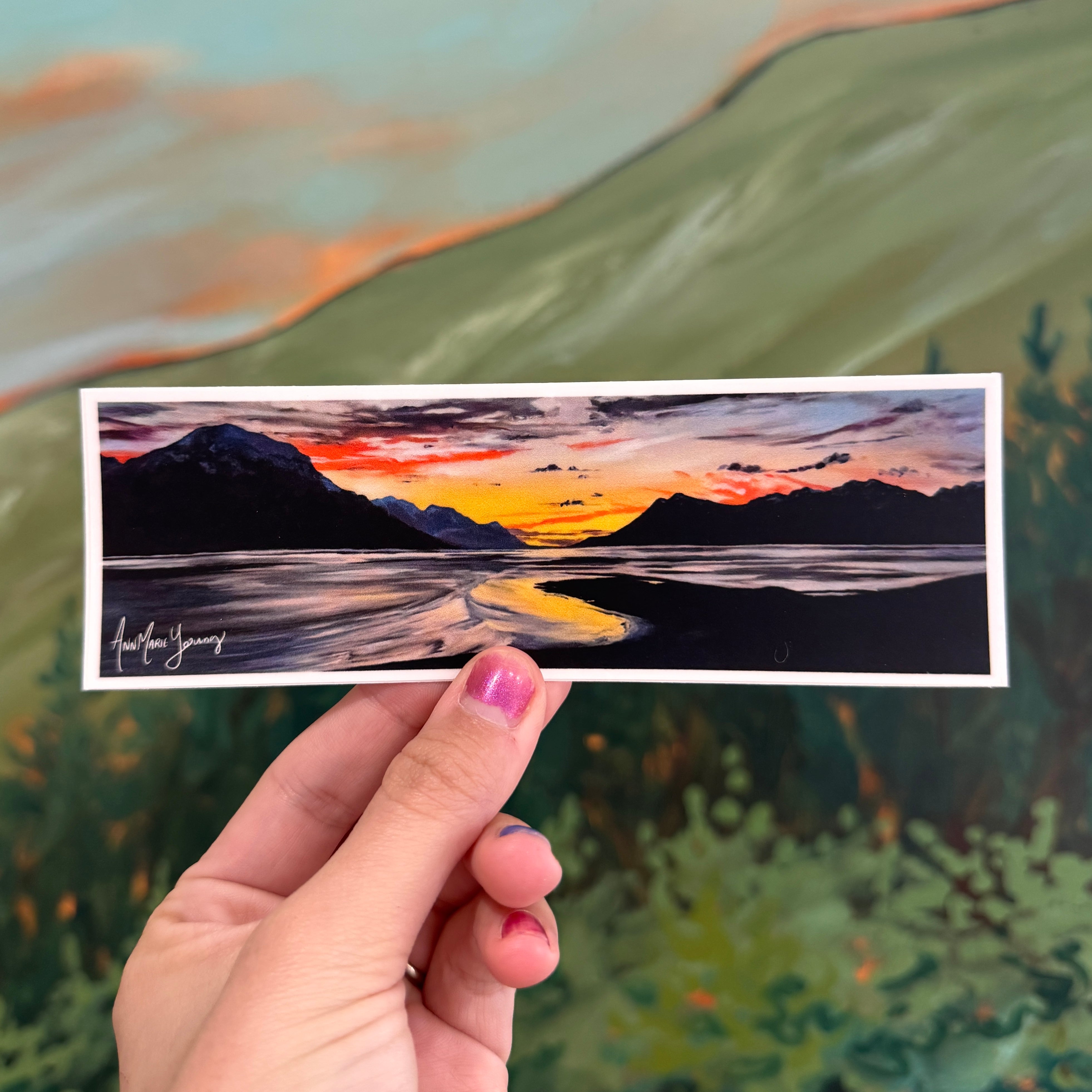 Turnagain Tide Sticker – Art by AnnMarie Henderson